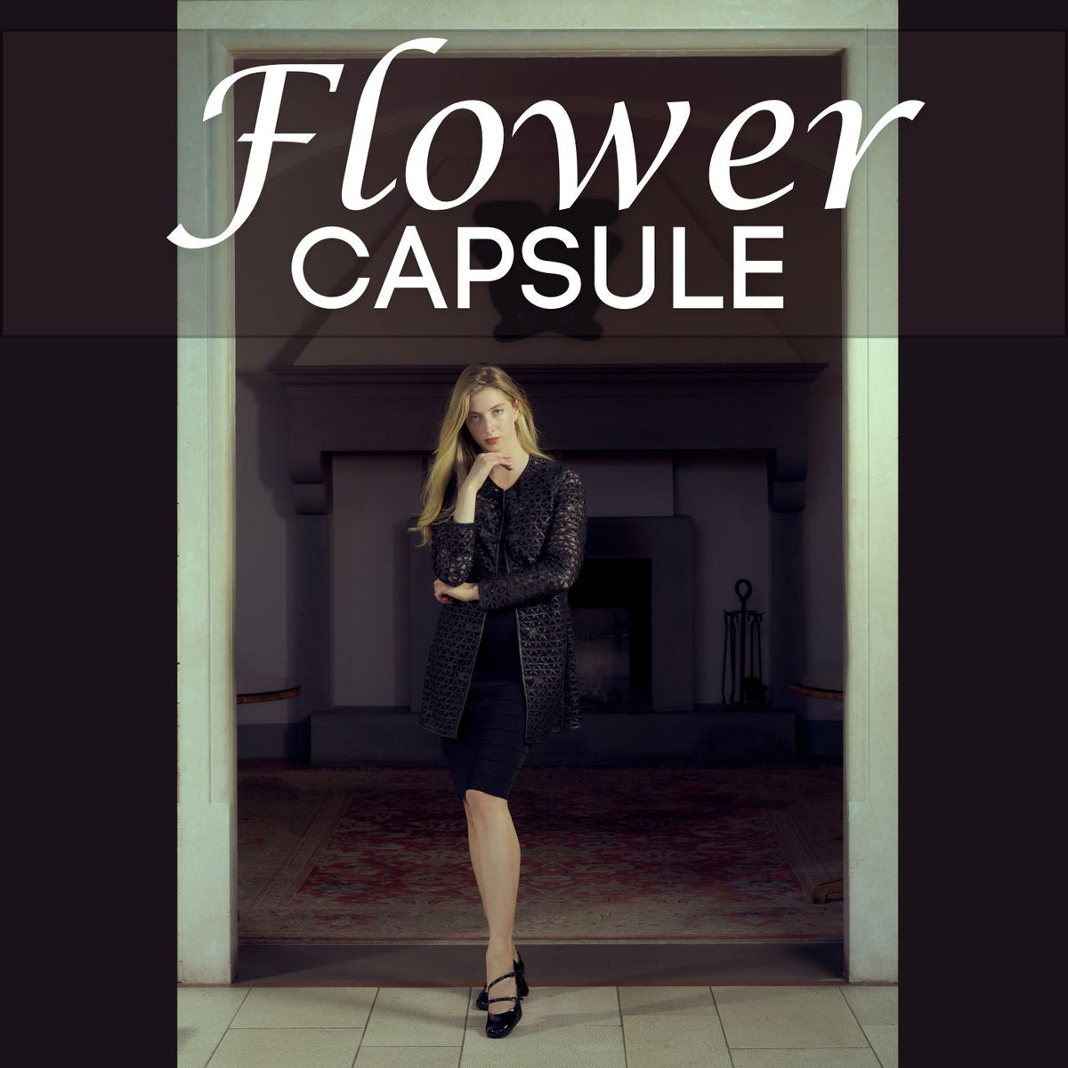 Flower Capsule - Décolleté Mary Jane tacco quadrato.