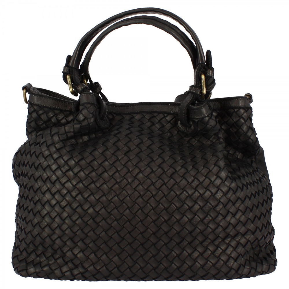 Italian handmade bags in woven leather